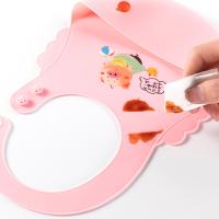 China Eco Friendly OEM Silicone Baby Bibs Piggy Pattern Mess Catching For Feeding Eating for sale