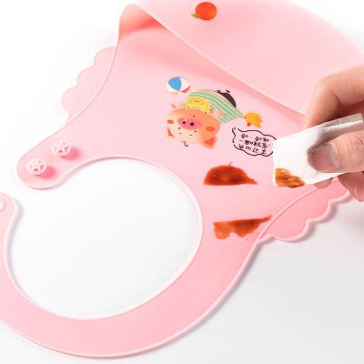 China Eco Friendly OEM Silicone Baby Bibs Piggy Pattern Mess Catching For Feeding Eating for sale