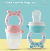 China CPC Approved Silicone Baby Pacifier 12cmx5.5cm Teething Food Pacifier With PP Cover for sale