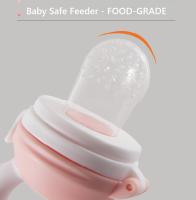 China CPC Approved Silicone Baby Pacifier 12cmx5.5cm Teething Food Pacifier With PP Cover for sale
