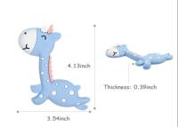 China Cute Fawn Pattern Silicone Baby Teether Toy For 9 Month Old for sale