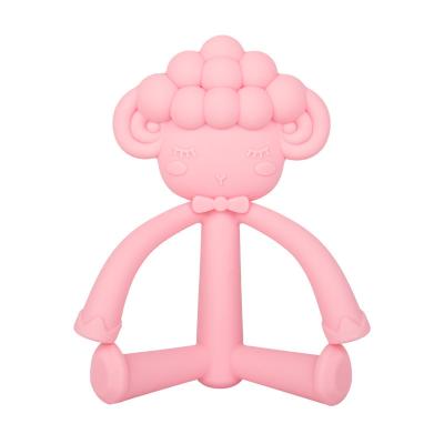 China Eco Friendly Silicone Baby Teether 100x80x43mm Customized Logo for sale