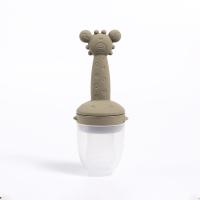 China Food Grade Silicone Baby Pacifier Long Hand Fruit Feeder For Baby for sale