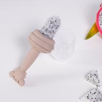China Food Grade Silicone Baby Pacifier Long Hand Fruit Feeder For Baby for sale
