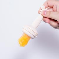 China Food Grade Silicone Baby Pacifier Long Hand Fruit Feeder For Baby for sale