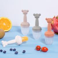 China Food Grade Silicone Baby Pacifier Long Hand Fruit Feeder For Baby for sale