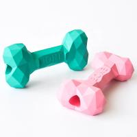 China Dog Bone Shape Silicone Chew Toys Thickness 4.5cm ASTM Safty Certificates for sale