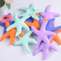 China Colorful Food Grade Silicone Baby Teether Starfish Shape 100% Eco Friendly for sale