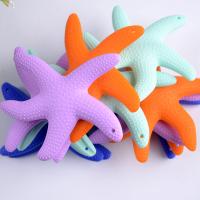 China Colorful Food Grade Silicone Baby Teether Starfish Shape 100% Eco Friendly for sale