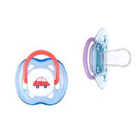 China Customized Silicone Baby Pacifier For 6 Month Old Cartoon Picture Printing for sale
