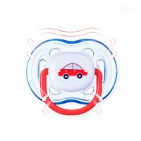 China Customized Silicone Baby Pacifier For 6 Month Old Cartoon Picture Printing for sale