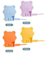 China Food Grade Silicone Baby Teether Bear Gloves Shape Infant Teething Toys for sale