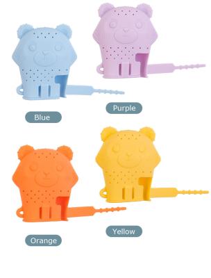 China Food Grade Silicone Baby Teether Bear Gloves Shape Infant Teething Toys for sale