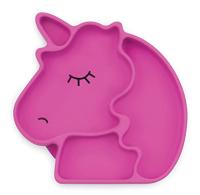 China Anti Bacterial Silicone Baby Plate Washable Eco Friendly Suction Section Plate for sale
