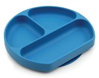 China Anti Bacterial Silicone Baby Plate Washable Eco Friendly Suction Section Plate for sale