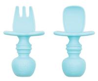 China Anti Bacterial Silicone Baby Fork Spoon Eco Friendly And Washable for sale