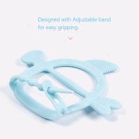 China Phthalate Free Silicone Baby Teether Wristband Teether 18.5cmx10cm for sale