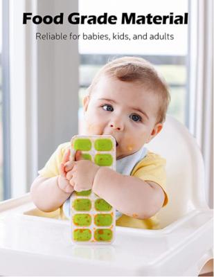 China Easy Release Silicone Ice Tray BPA Free For Cocktail And Baby Food for sale