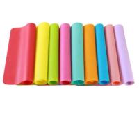 China Rectangle OEM Silicone Baby Mat Washable BPA Free Placemats for sale