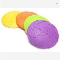 China Training Throw Silicone Dog Toys Frisbee Bite Resistant 15cm 18cm 22cm for sale