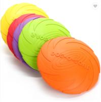 China Training Throw Silicone Dog Toys Frisbee Bite Resistant 15cm 18cm 22cm for sale