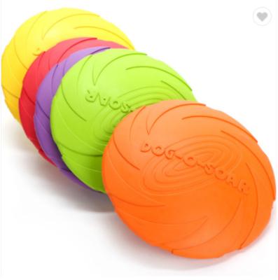 China Training Throw Silicone Dog Toys Frisbee Bite Resistant 15cm 18cm 22cm for sale