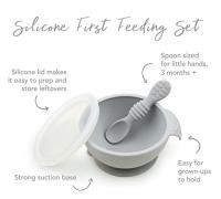 China Eco Friendly Silicone Baby Bowl With Suction Base For Feeding for sale