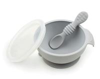 China Eco Friendly Silicone Baby Bowl With Suction Base For Feeding for sale