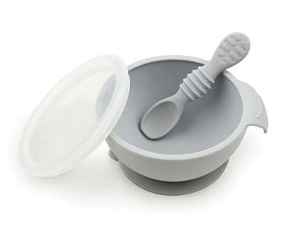 China Eco Friendly Silicone Baby Bowl With Suction Base For Feeding for sale