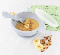 China Eco Friendly Silicone Baby Bowl With Suction Base For Feeding for sale