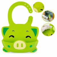 China Waterproof BPA Free Silicone Baby Bibs for sale