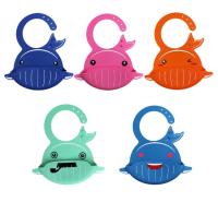 China Durable Safety Food Catching Bib OEM Silicone Bibs With Crumb Catcher for sale