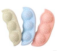 China Pea Shaped Silicone Dog Toys Chewing Grinding Pet Molar Toys for sale
