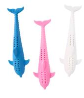 China fish pattern Cat Toothbrush Toy soft Silicone Cat Molar Stick for sale