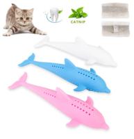 China fish pattern Cat Toothbrush Toy soft Silicone Cat Molar Stick for sale
