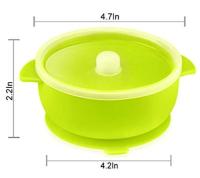 China Washable Suction Silicone Baby Bowl Dishwasher Microwave Safe Non Slip for sale