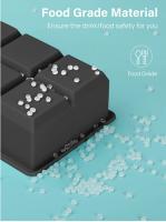 China Easy Release Reusable Silicone Ice Tray Non Stick For Making Large Ice Cubes for sale
