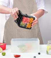 China Easy Release Reusable Silicone Ice Tray Non Stick For Making Large Ice Cubes for sale
