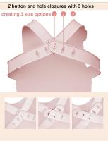 China Pink BPA Free Silicone Baby Bibs With Adjustable Crossback Straps for sale