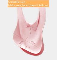 China Non Toxic FDA Standards Silicone Pocket Bib Catching Dropped Food for sale