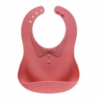 China Non Toxic FDA Standards Silicone Pocket Bib Catching Dropped Food for sale