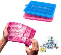 China BPA Free Flexible Silicone Ice Tray For Cocktail Baby Food Chocolate for sale