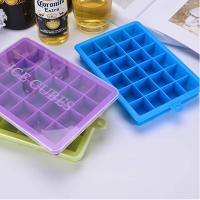 China BPA Free Flexible Silicone Ice Tray For Cocktail Baby Food Chocolate for sale