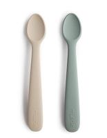 China Chemical Free Silicone Feeding Spoons soft tip for Baby Eating for sale