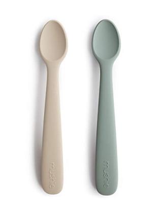 China Chemical Free Silicone Feeding Spoons soft tip for Baby Eating for sale