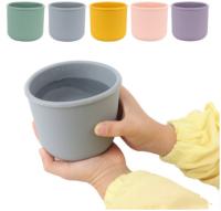 China flexible 250ml Silicone Training Cup for Toddler Natural Grip for sale