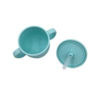 China Dia 105mm Silicone Learning Cup Food Grade Silicone Straw Cup for sale