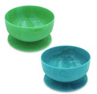 China BPA Free Silicone Placemat Bowl With Suction Base Anti Bacterial Washable for sale