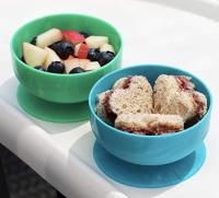 China BPA Free Silicone Placemat Bowl With Suction Base Anti Bacterial Washable for sale