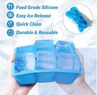 China Foldable Silicone Ice Ball Mold Reusable Sphere Ice Cube Trays for sale